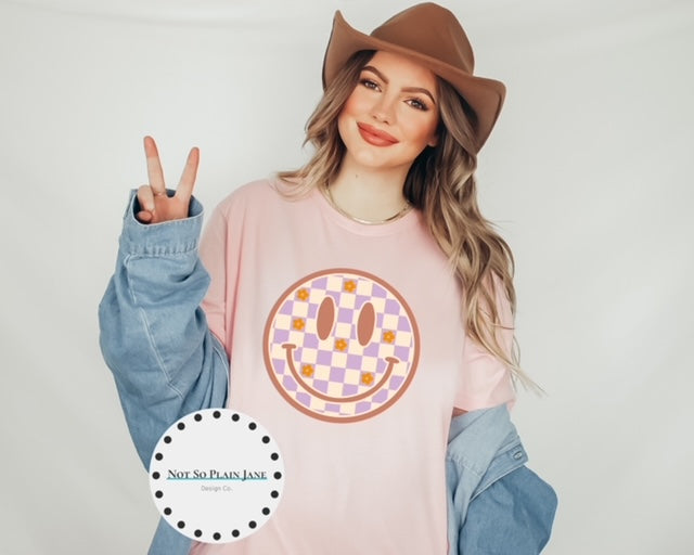 Lavender Floral Smiley Face – NOT SO PLAIN JANE Design Co.